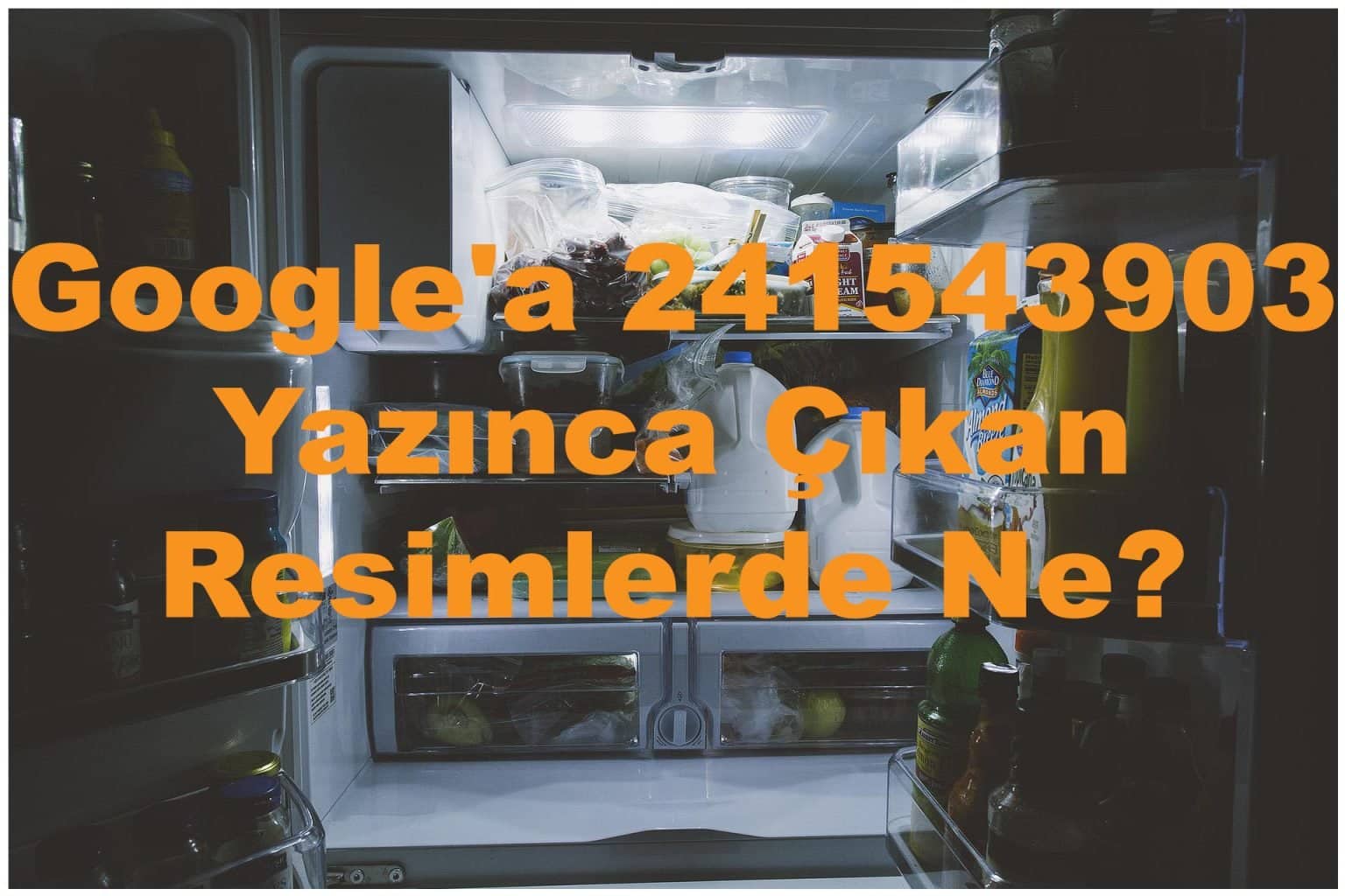 "241543903" Sayısını Google'da Arattığınızda Ne Çıkıyor? - GecBunlari