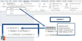 Word İçindekiler Oluşturma - GecBunlari