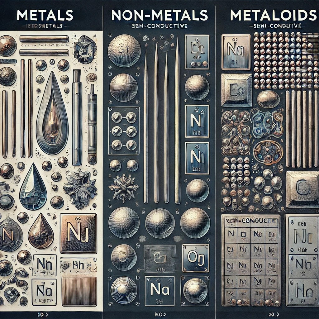 Metal, Ametal ve Yarı Metal Nedir? Özellikleri ve Farkları Nelerdir ...
